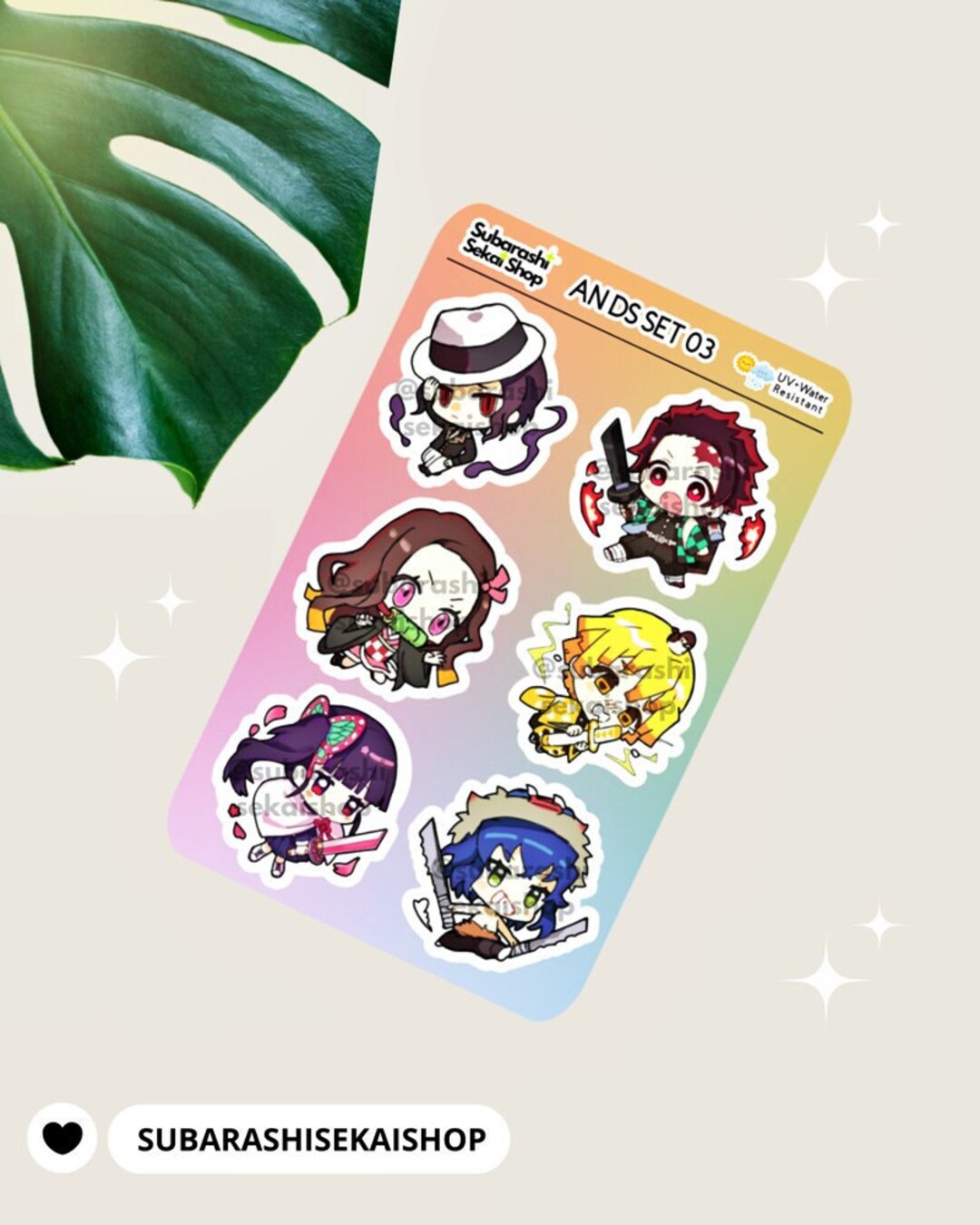 BUY 2 GET 3 Anime Demon Vinyl Sticker Sheet. UV and Water Resistant ...