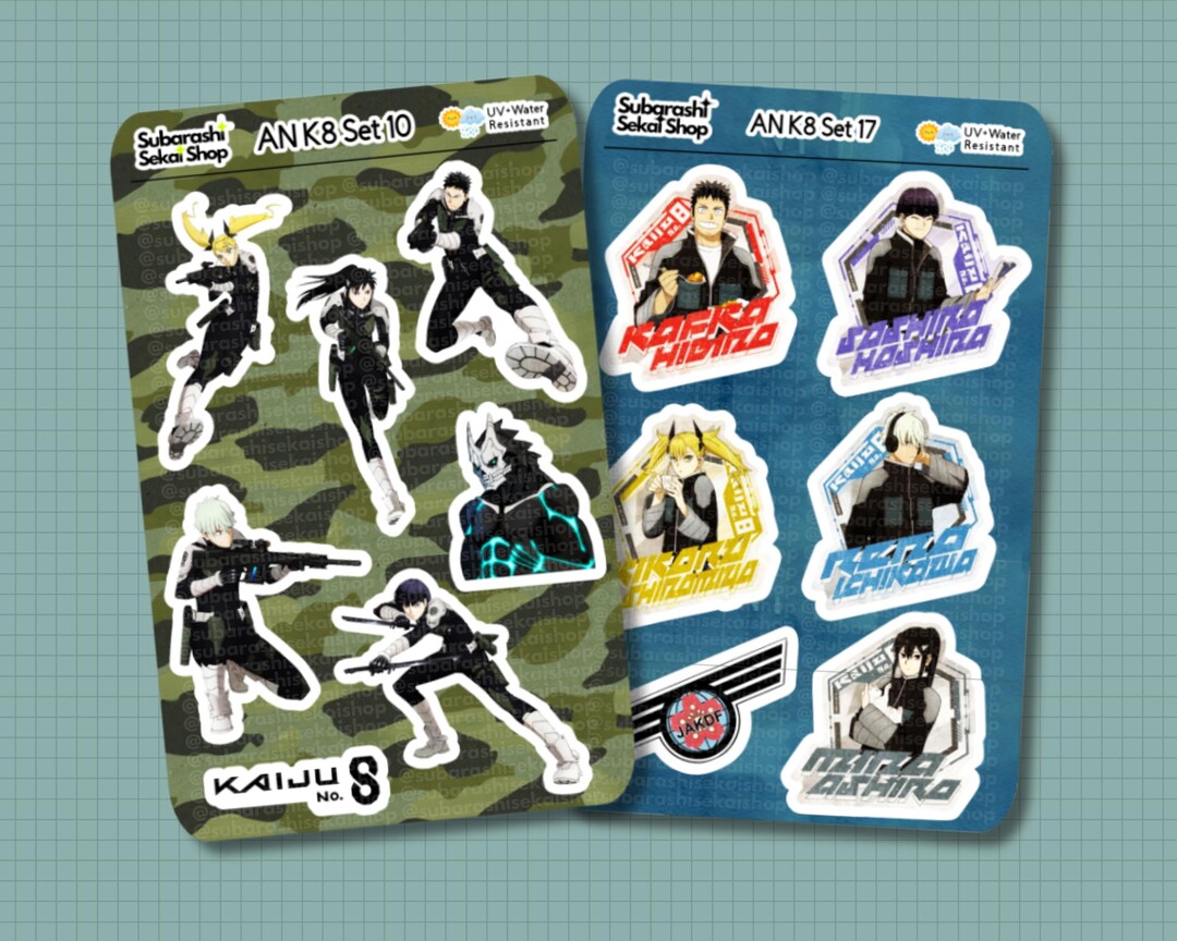 Stickers Anime / Stickers Kaiju / Kawaii Chibi / Sticker Sheet / High ...