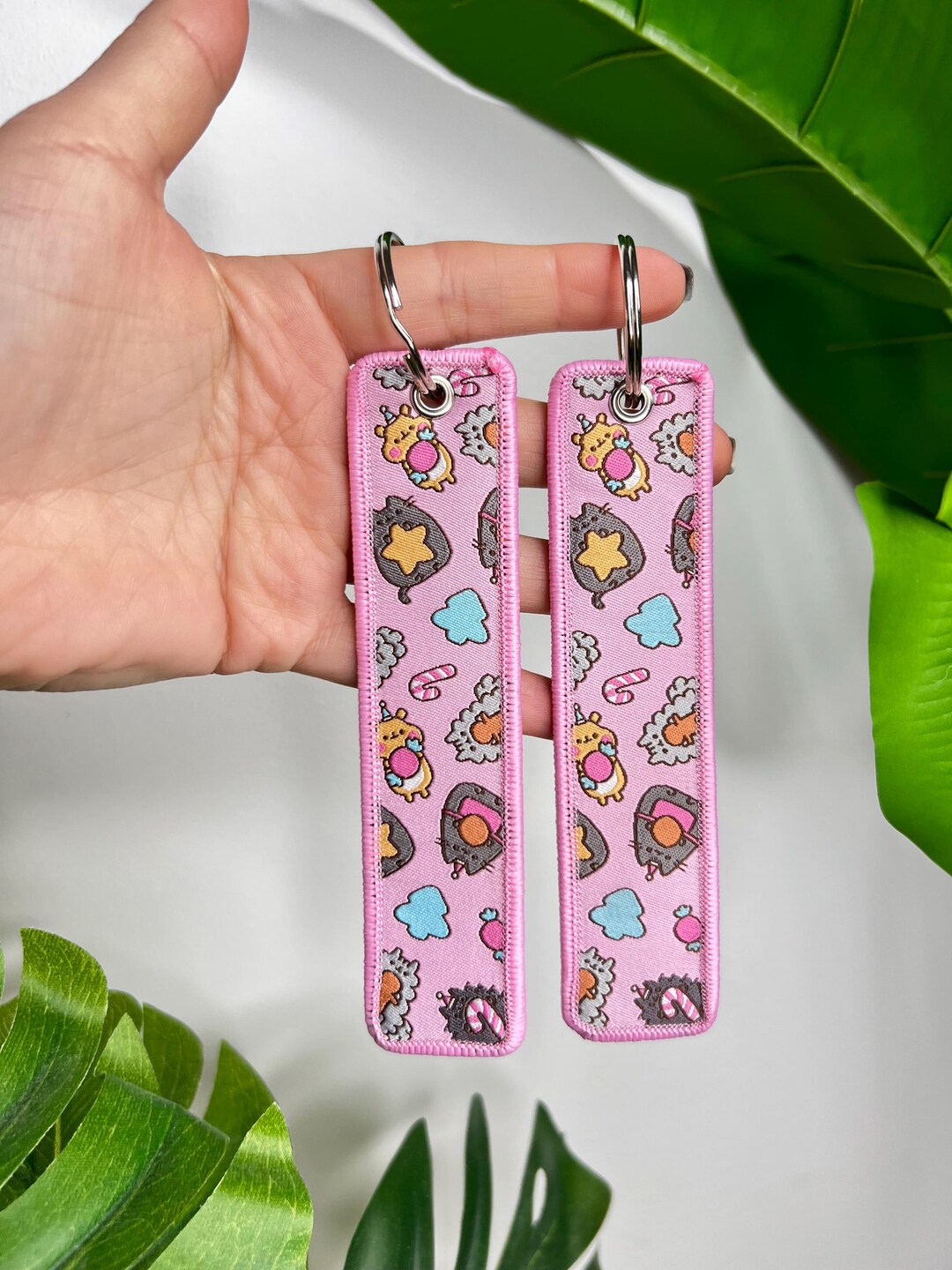 Chaveiro Anime Jet Tag • Bordado em ambos os lados • Design Cat 02 ...