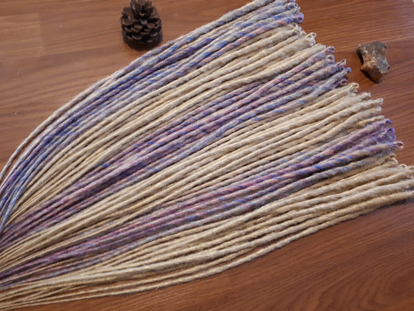 Synthetic Dreadlocks Blonde Cotton Candy Choose Your Length - Etsy Canada