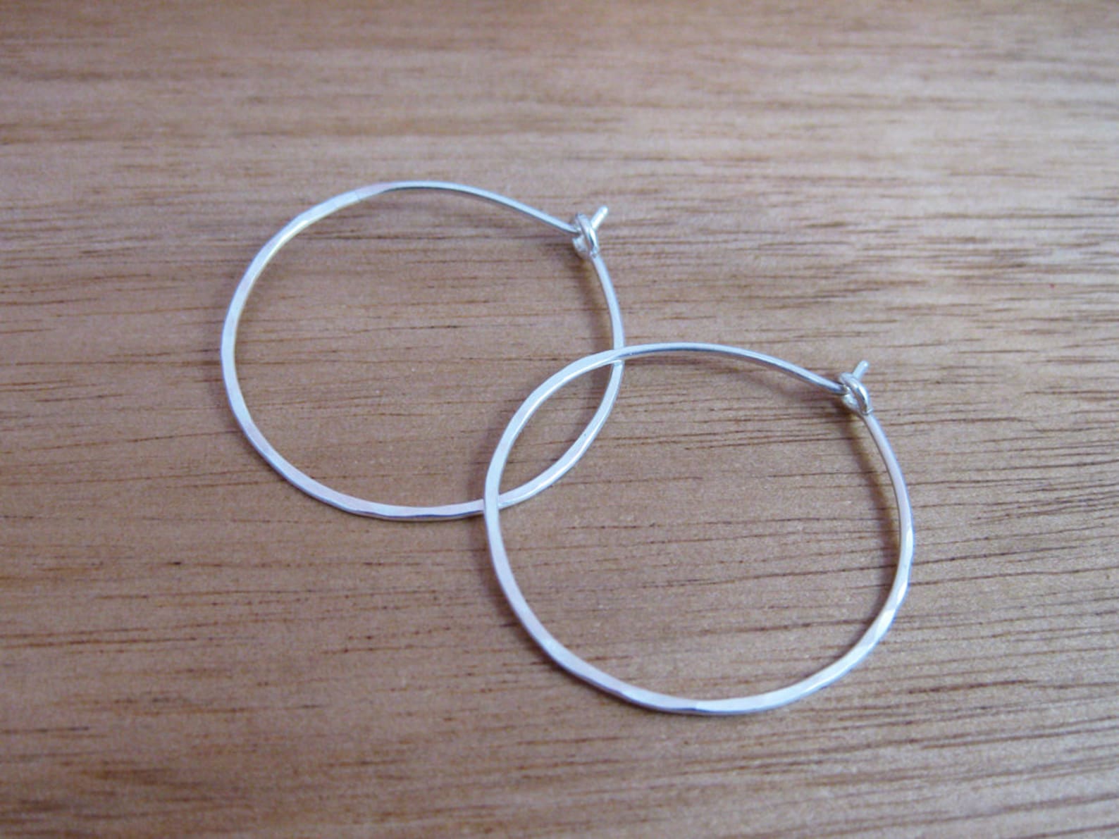 Sterling Silver 1 Inch Hoop Earrings - Etsy