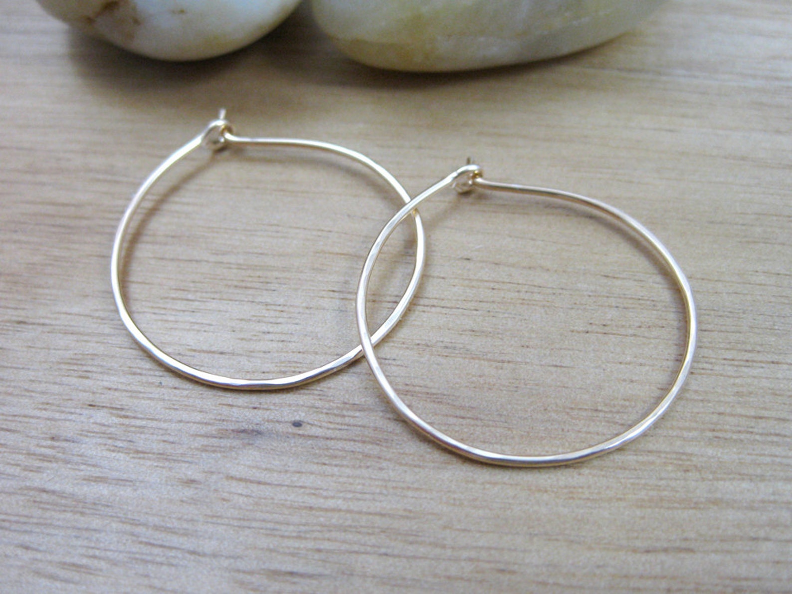 14 Kt Gold Filled 1 Inch Hoop Earrings - Etsy