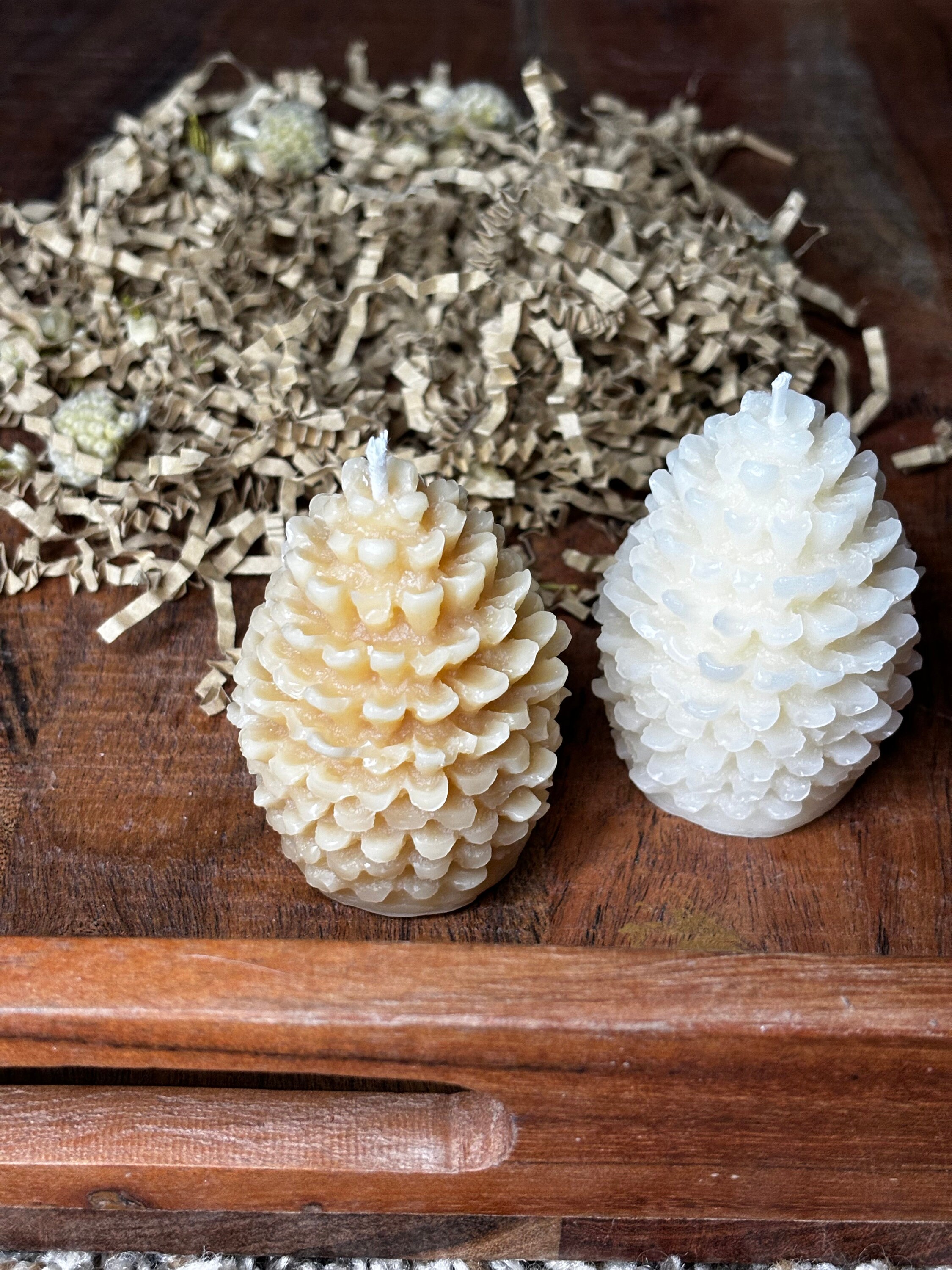 Pinecone Candle, 2ct, Fall Home Decor, Pillar Soy Candle, Decorative ...