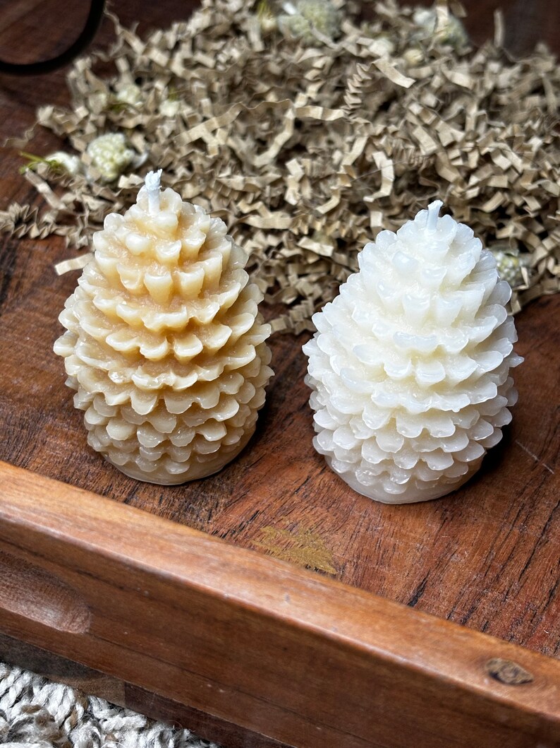 Pinecone Candle, 2ct, Fall Home Decor, Pillar Soy Candle, Decorative ...