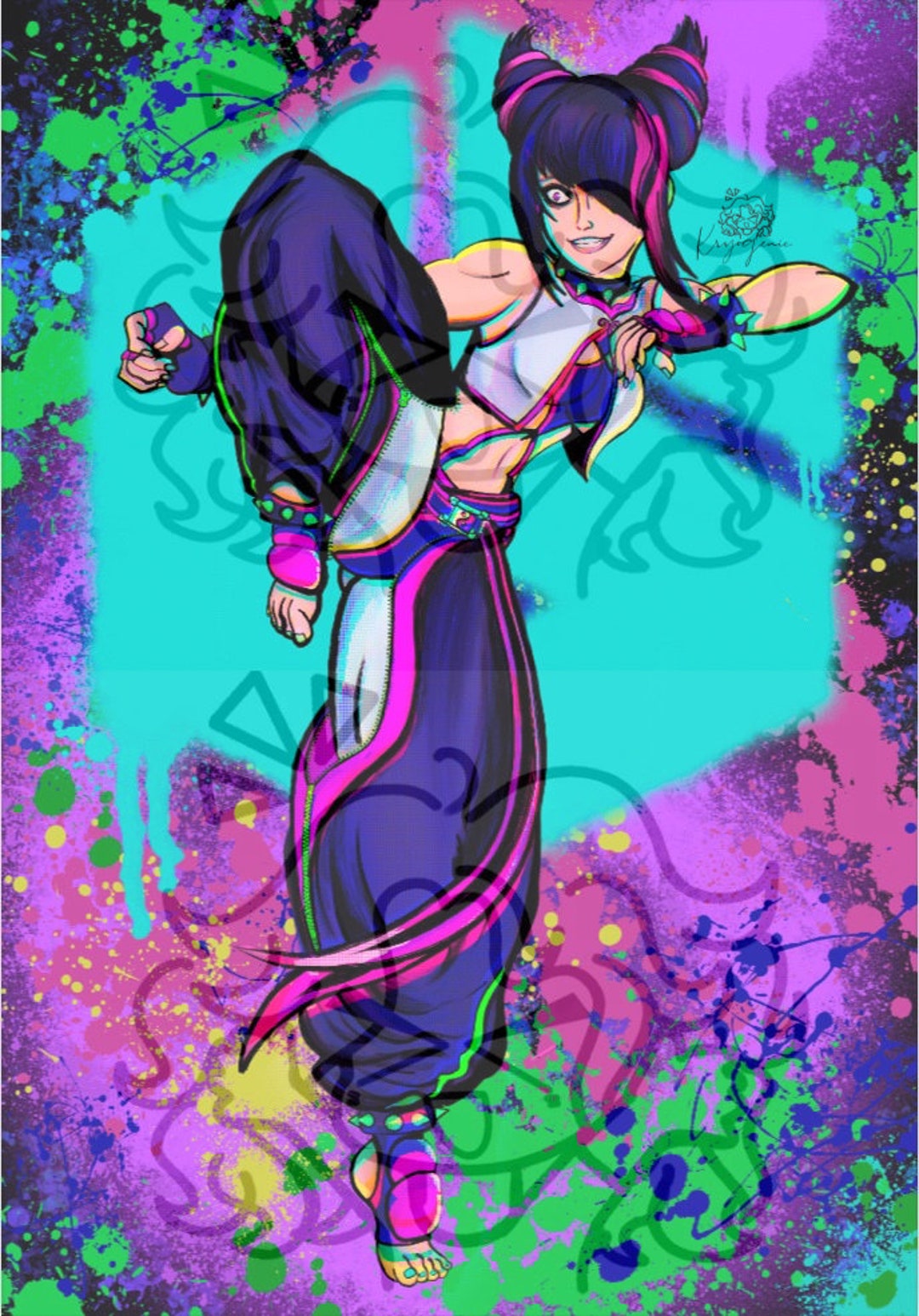 Juri Street Fighter Art Print - Etsy