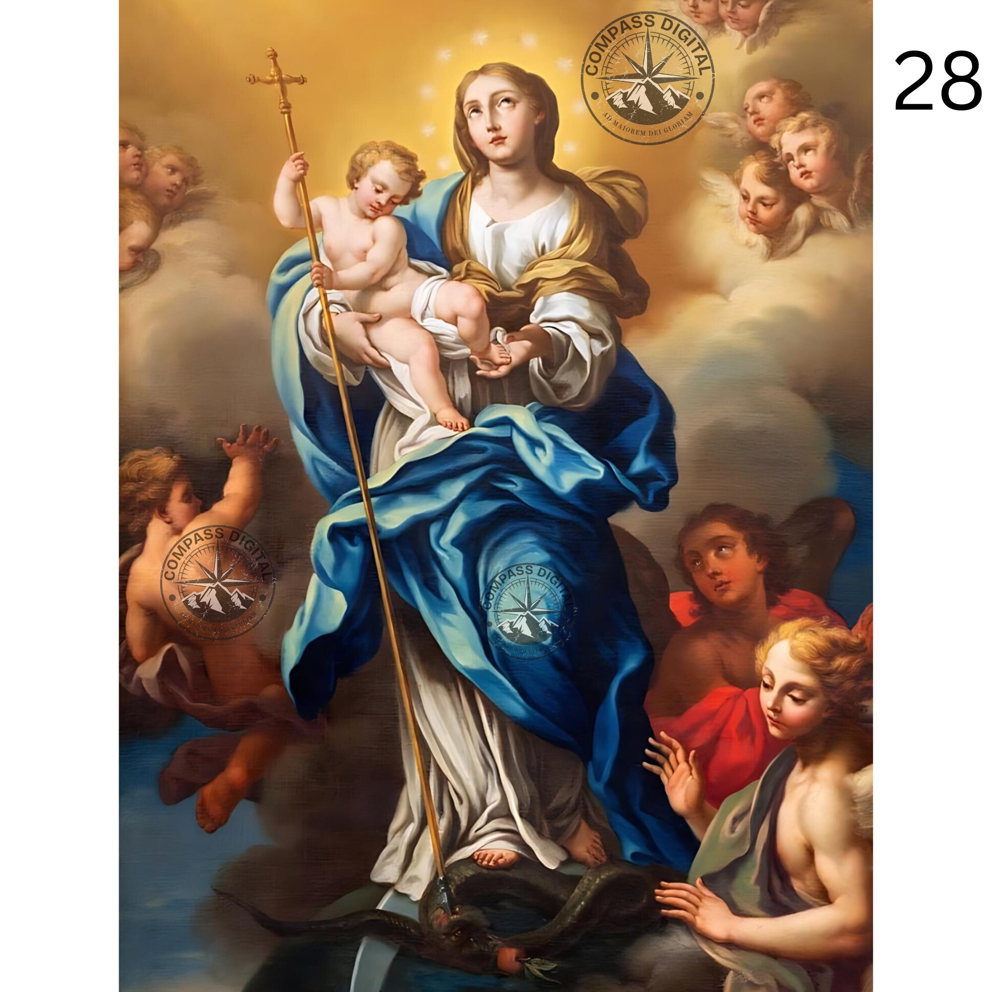 The Assumption of Mary, the Sorrowful Mother, the Coronation, the ...