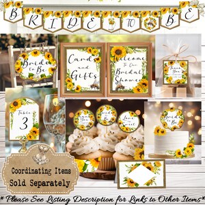 Sunflowers Table Numbers, PRINTABLE 1-10 Floral Realistic Flowers, Fall ...