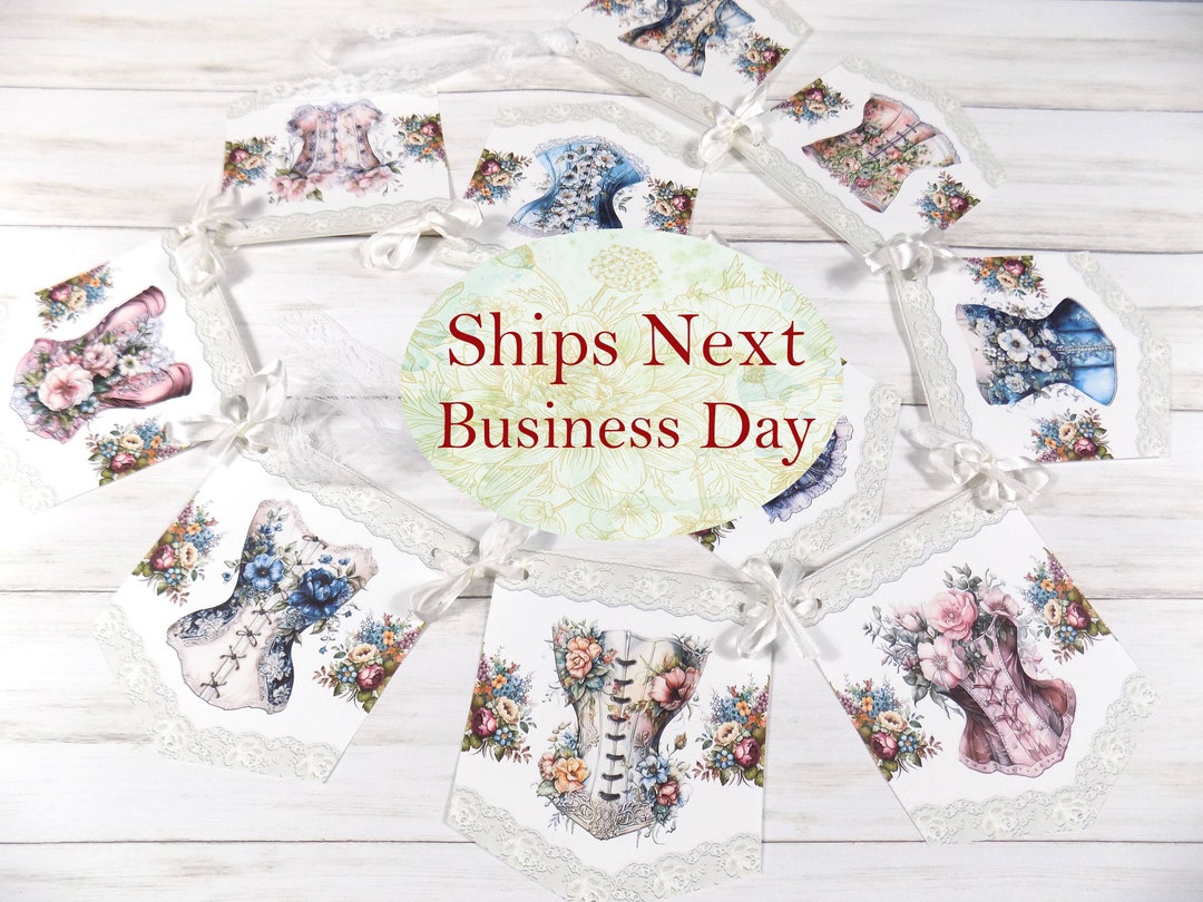 Floral Corset Lingerie Shower Banner, Ships Next Business Day ...