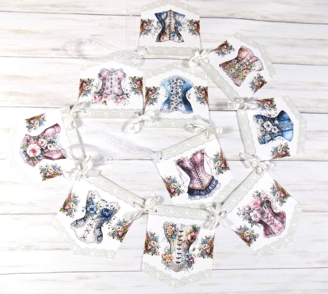 Floral Corset Lingerie Shower Banner, Bachelorette Party, Bridal Shower ...