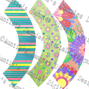 Printable Flower Power Happy Birthday Bundle Package DIY Kit - Retro 70 ...