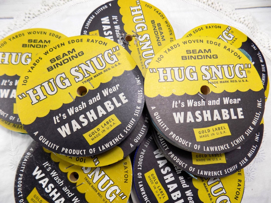 Vintage Seam Binding Ribbon Rolls - 100 Yard Roll - Hug Snug Schiff ...