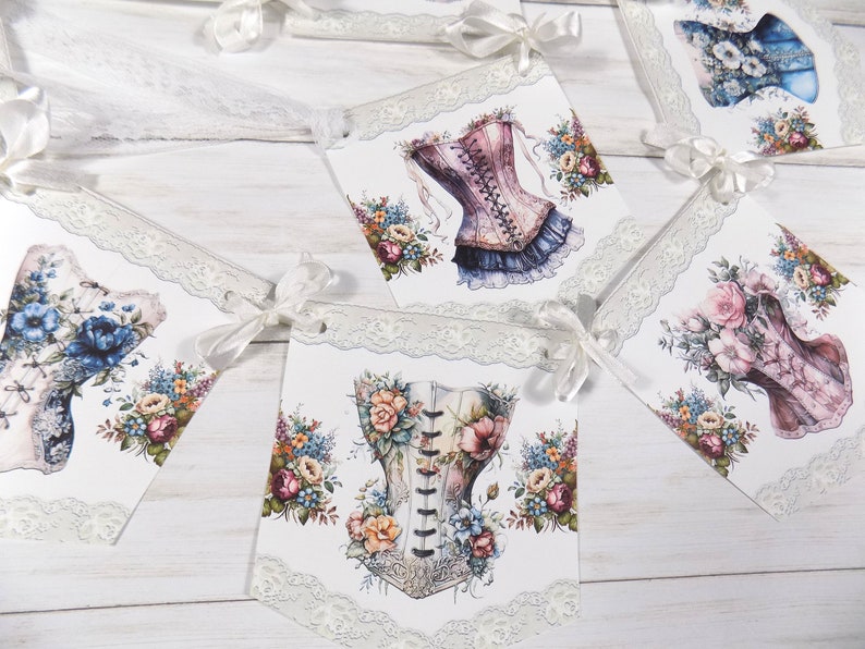 Floral Corset Lingerie Shower Banner, Bachelorette Party, Bridal Shower ...