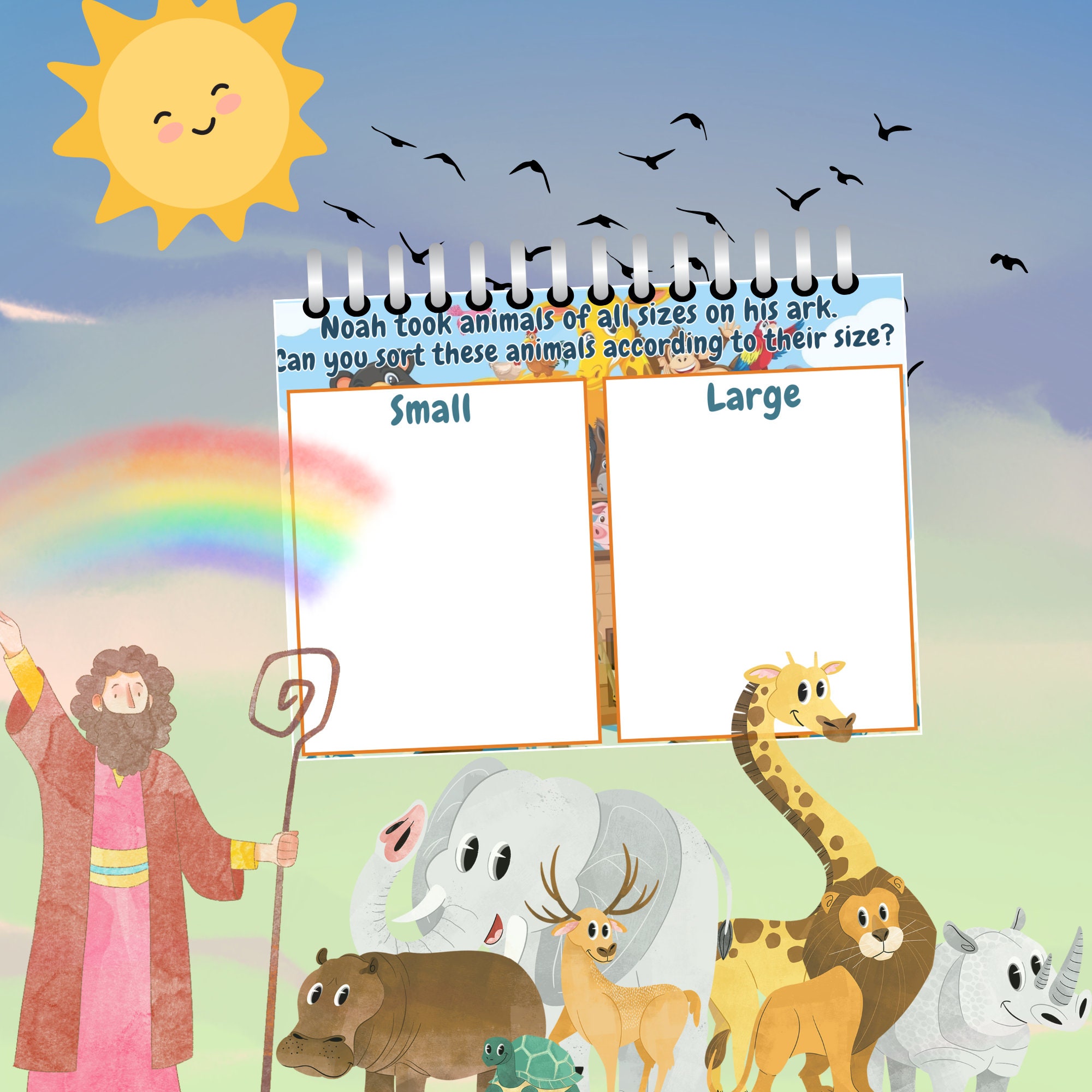 Bible Themed Busy Book, Noah's Ark Busy Book, Activity for Children ...