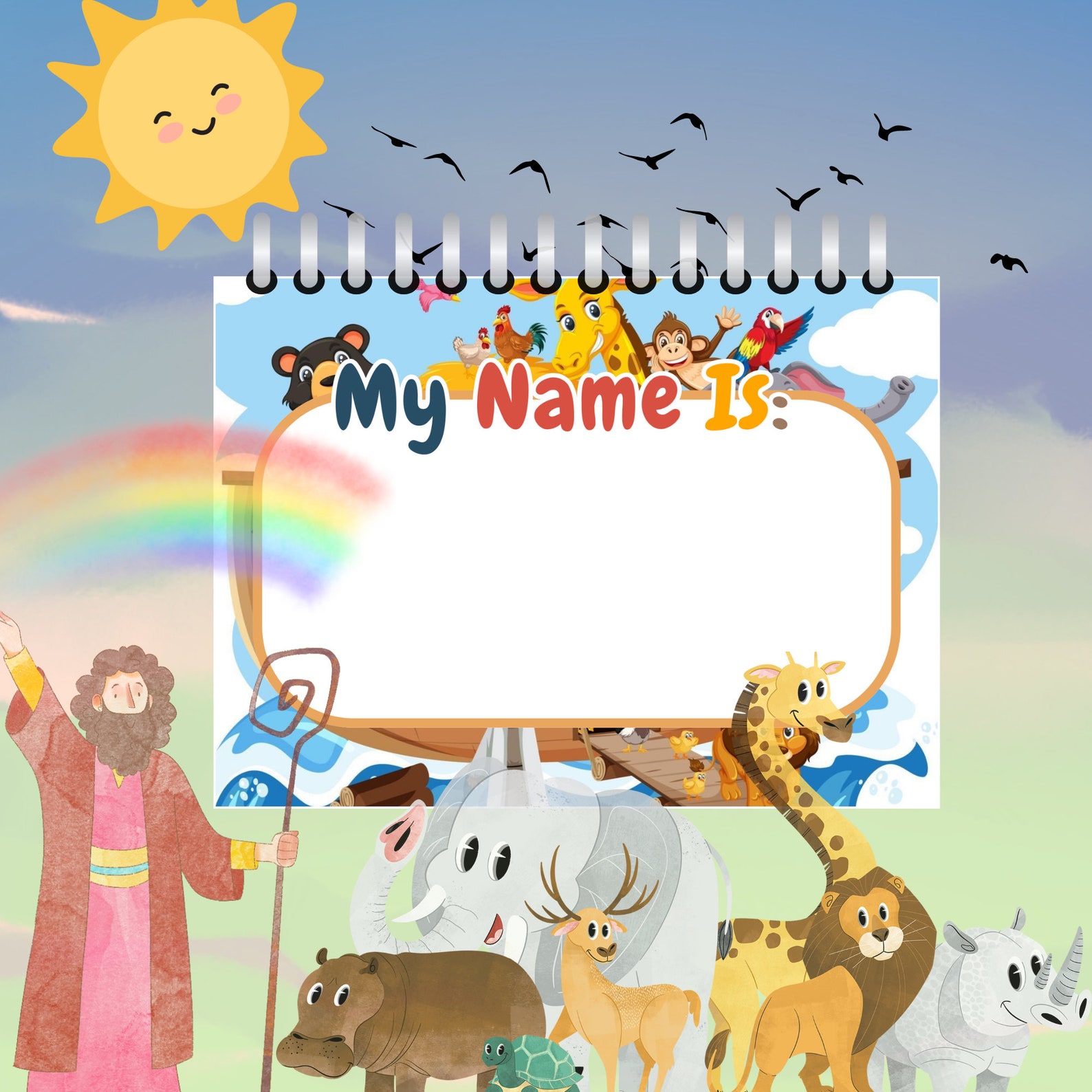 Bible Themed Busy Book, Noah's Ark Busy Book, Activity for Children ...