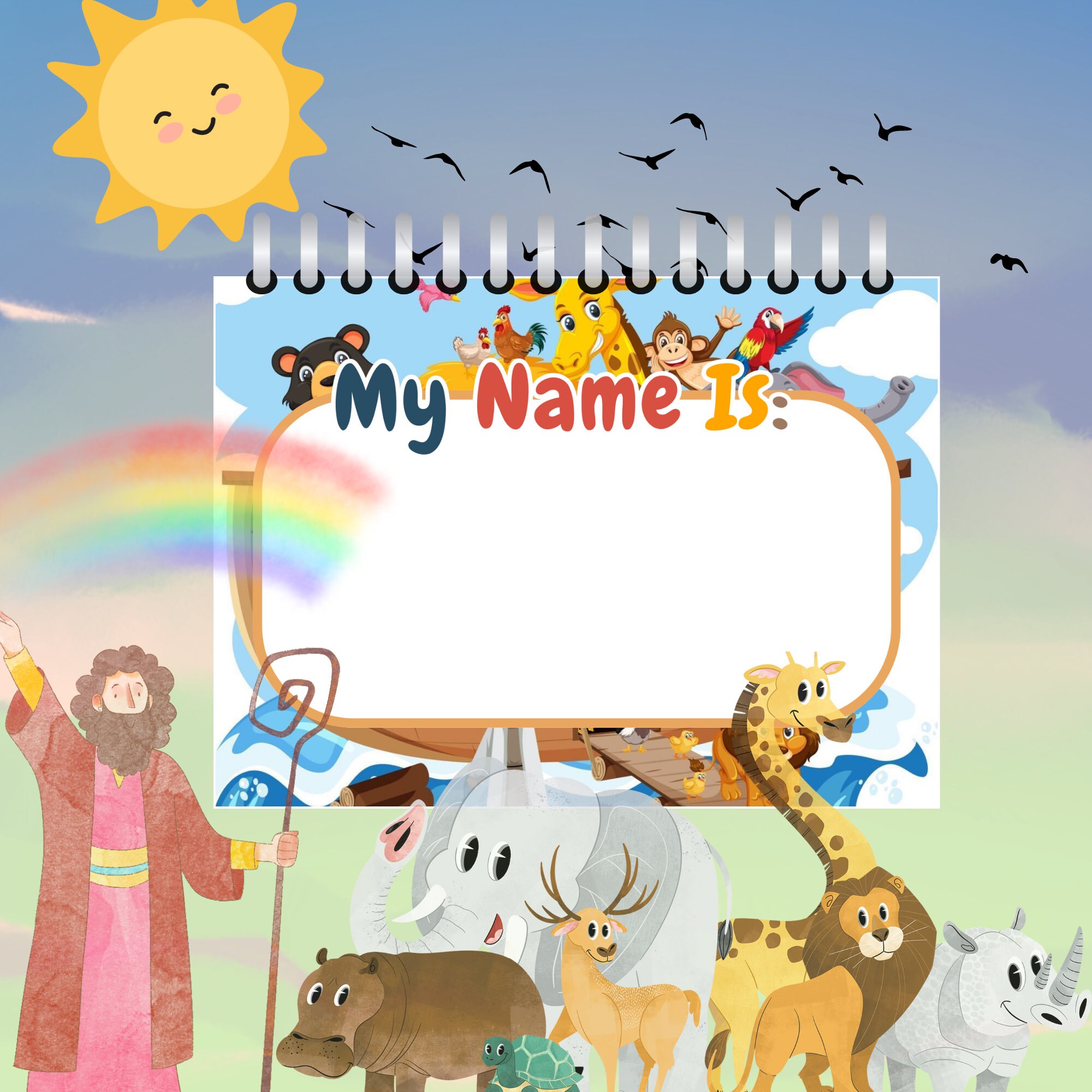 Bible Themed Busy Book, Noah's Ark Busy Book, Activity for Children ...