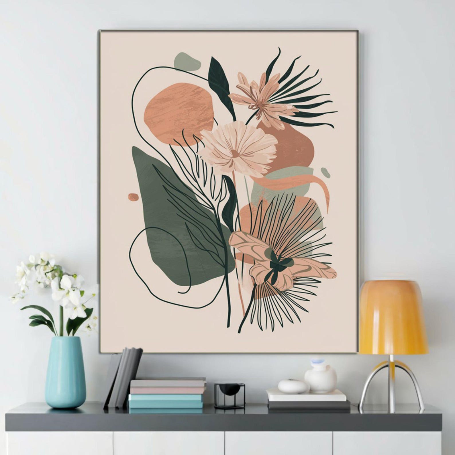 Printable Abstract Wall Art Set of 3,wall Art Prints Trendy,wall Decor ...