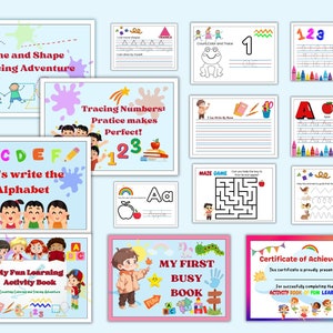 Busy Book | Editable | | Printable | Learning Materials | Coloring Book ...