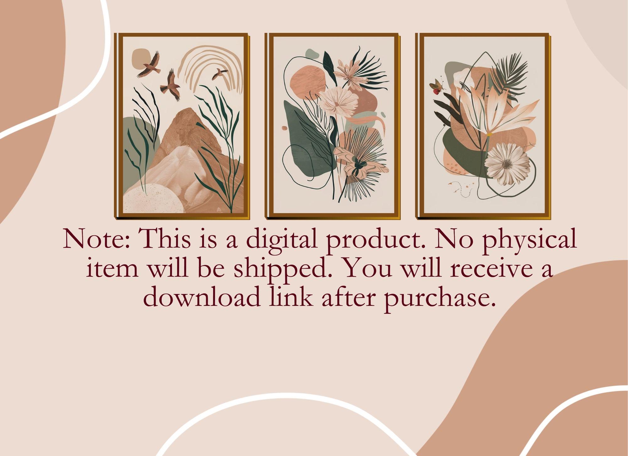 Printable Abstract Wall Art Set of 3,wall Art Prints Trendy,wall Decor ...