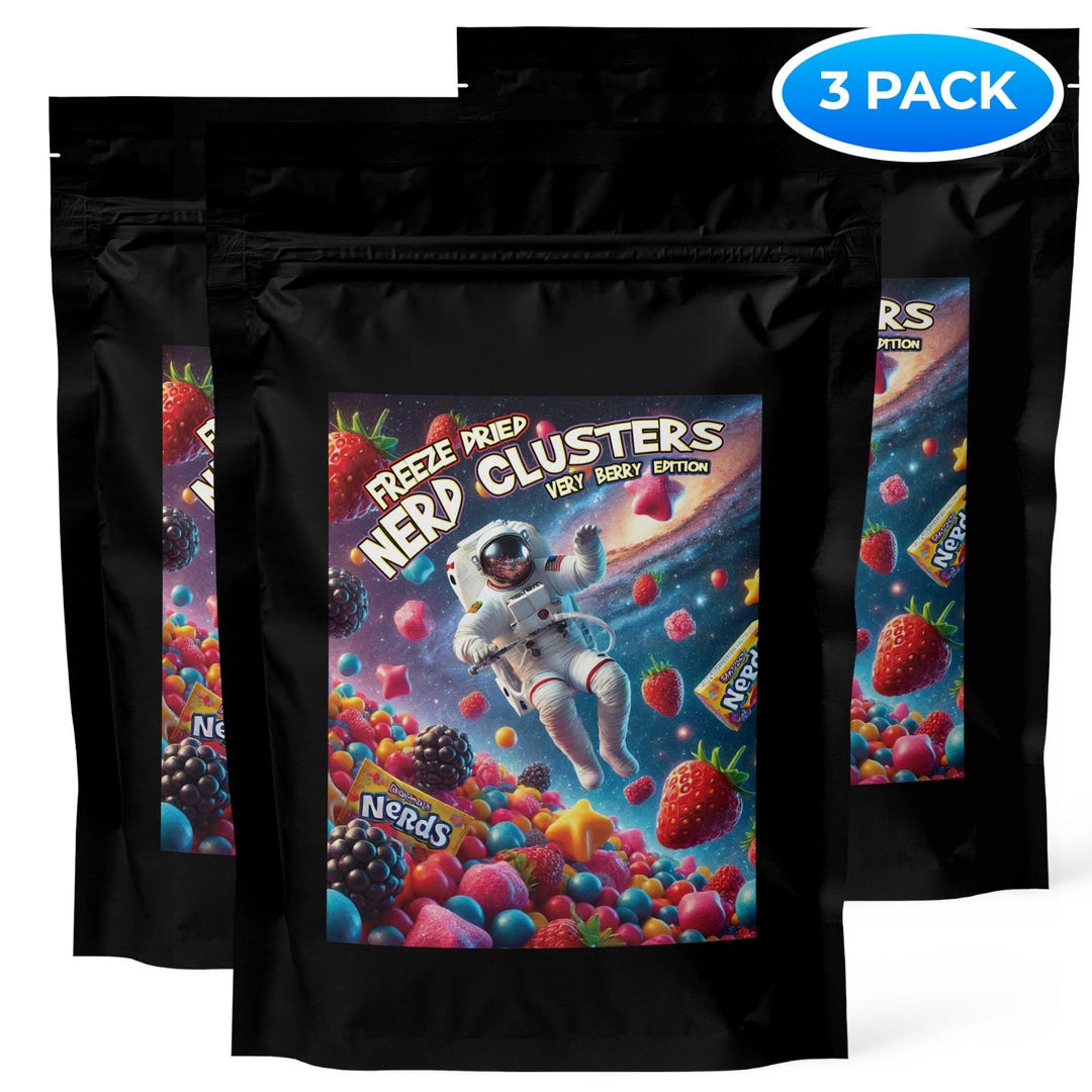 Freeze Dried Nerd Clusters berry, 3 Pack, 0.6oz Each - Etsy