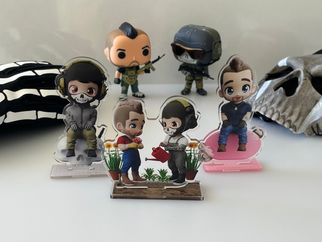 CALL OF DUTY Chibi Acrylic Standee, Soap Mactavish, Simon Ghost Riley ...