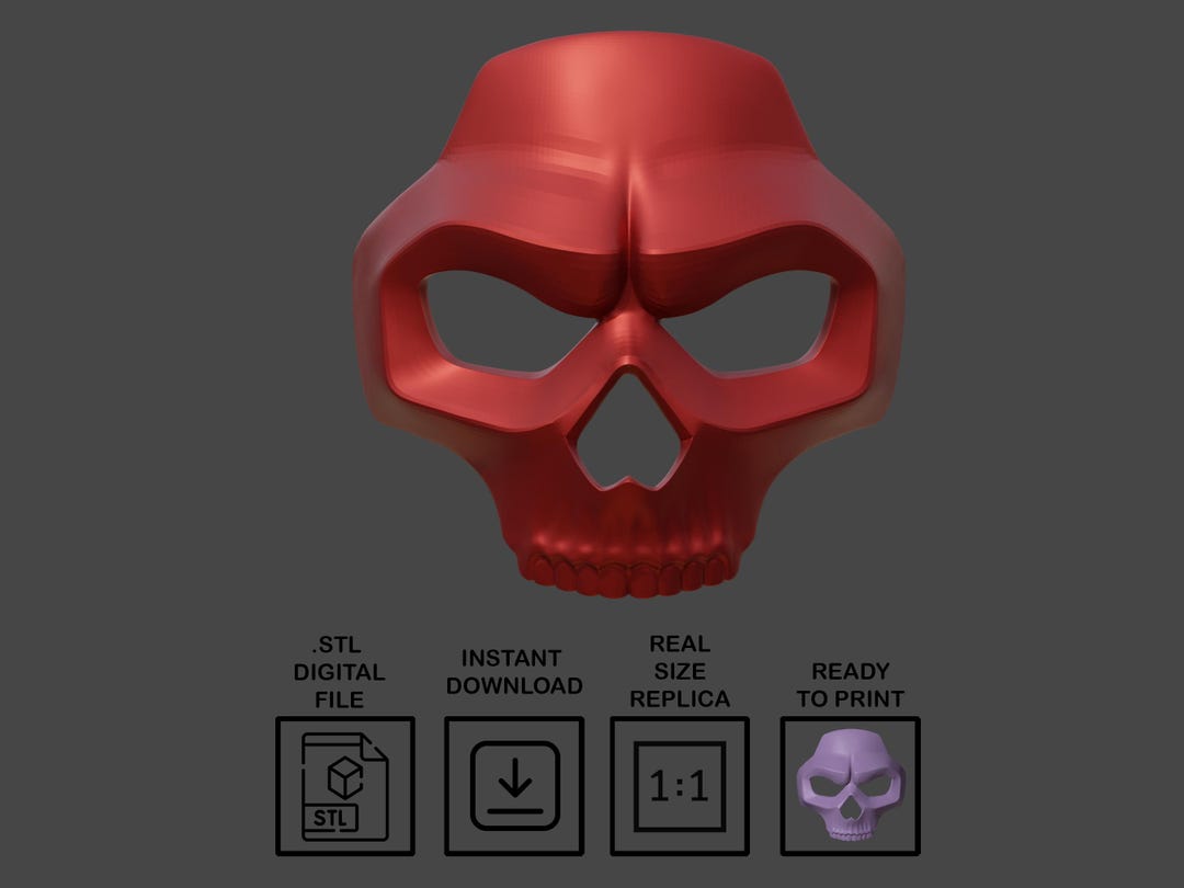 Call of Duty Soap Mask Red Team 141 From Modern Warfare, Replica and ...