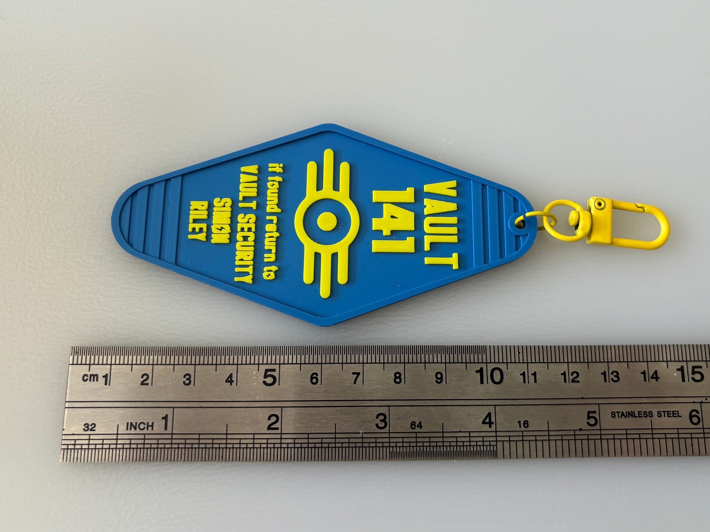Call of Duty X Fallout Vault Key Keychain 3D Printed With Task Force ...