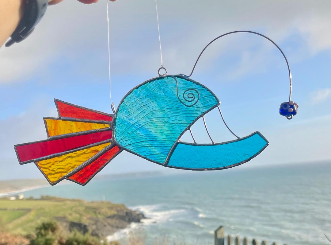Stained Glass Angler Fish - Etsy