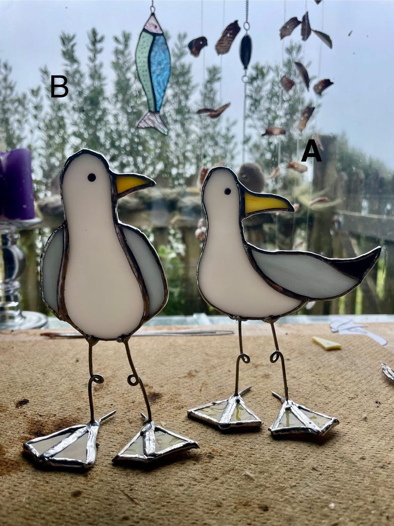 Stained Glass Seagull - Etsy