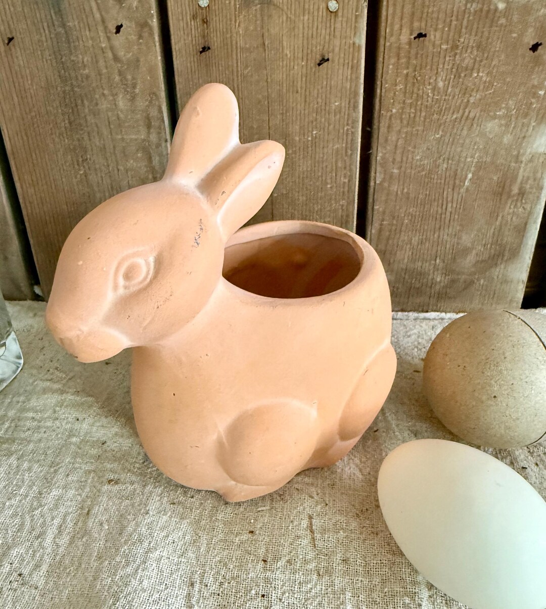 Terracotta Bunny Planter - Etsy