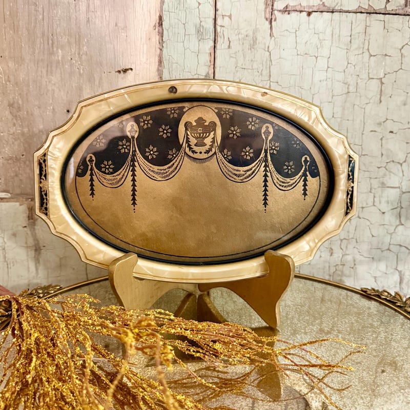 Black Antique Vanity Tray - Etsy