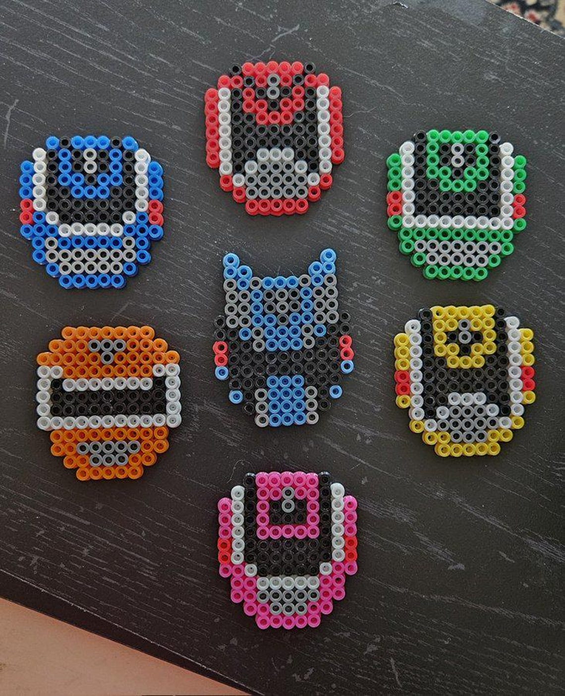 Power Rangers SPD Helmets | Dekaranger | Perler Bead Power Ranger ...