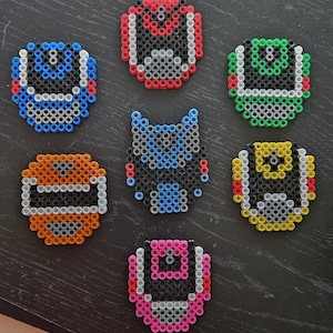Power Rangers SPD Helmets | Dekaranger | Perler Bead Power Ranger ...