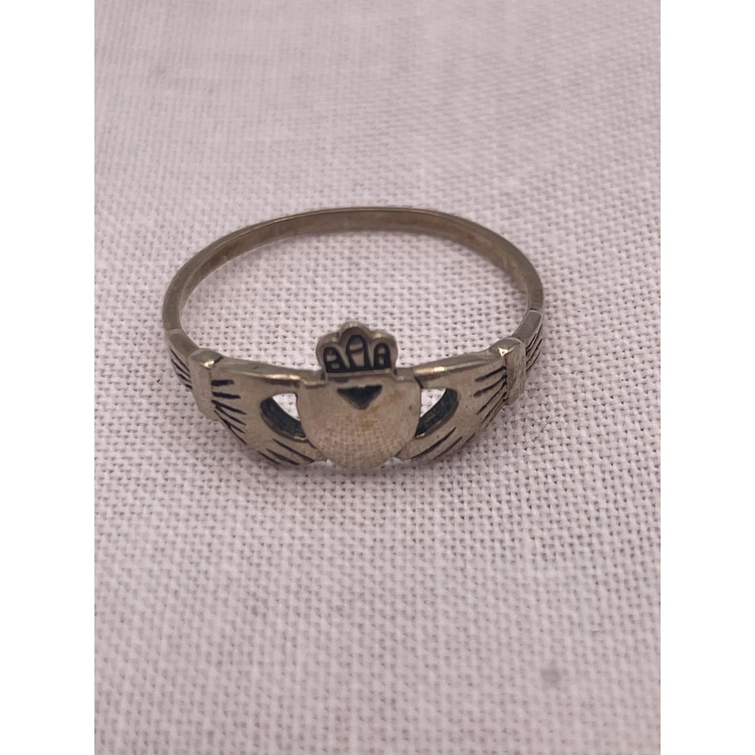 Claddagh Ring Sterling Silver 925 Irish Design Heart & Crown Symbol ...