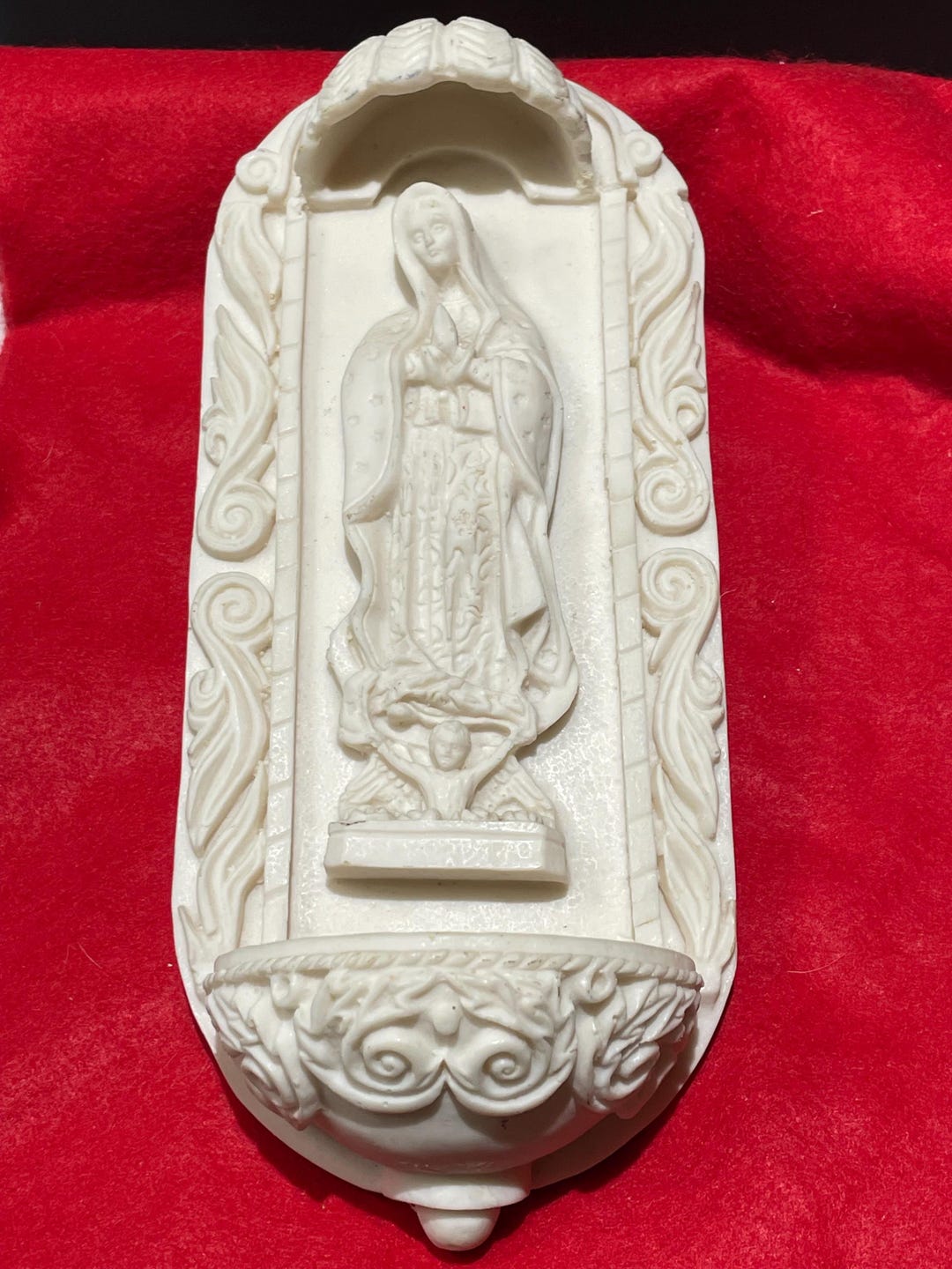 The Virgin Mary Wall Mount Holy Water Font - Etsy