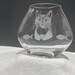 Cat and Fish Etched Glass Vase - Etsy
