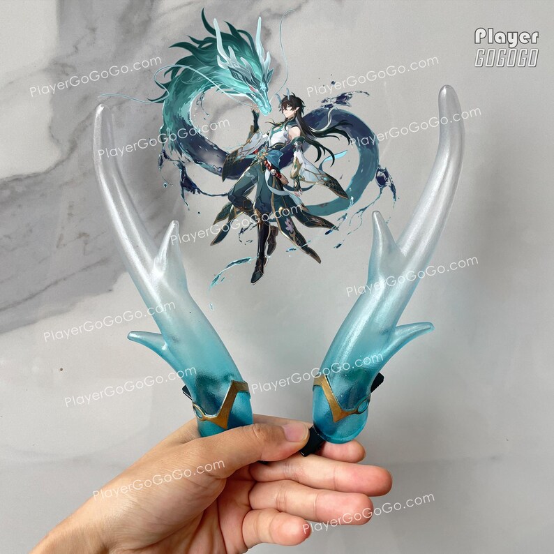 Honkai: Star Rail Dan Heng Imbibitor Lunae Horns for Cosplay A Pair ...