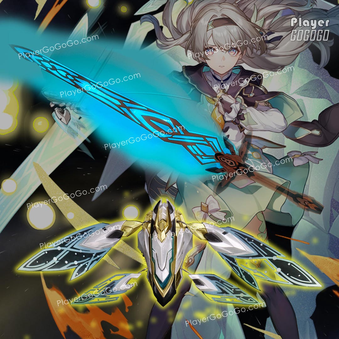 Honkai: Star Rail Firefly Wings & Weapon for Cosplay, HSR Firefly Sword ...