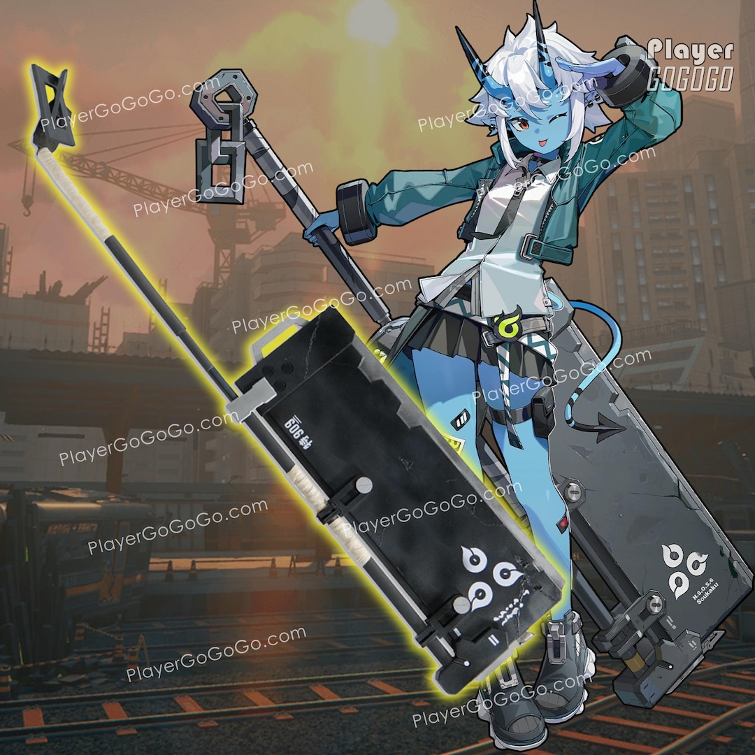 Zenless Zone Zero Soukaku Weapon for Cosplay, ZZZ Agent Soukaku Axe ...