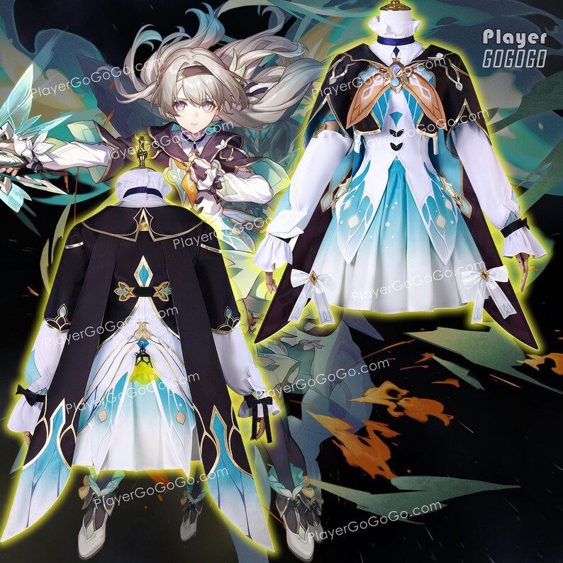 Honkai: Star Rail Firefly Costumes, Firefly Bell, Wig and Shoes for ...