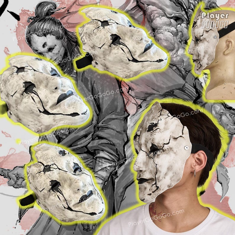 Black Myth: Wukong Mi Dao Ren Mask for Cosplay, Black Myth Cosplay ...