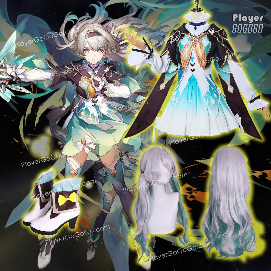 Honkai: Star Rail Firefly Costumes, Firefly Bell, Wig and Shoes for ...