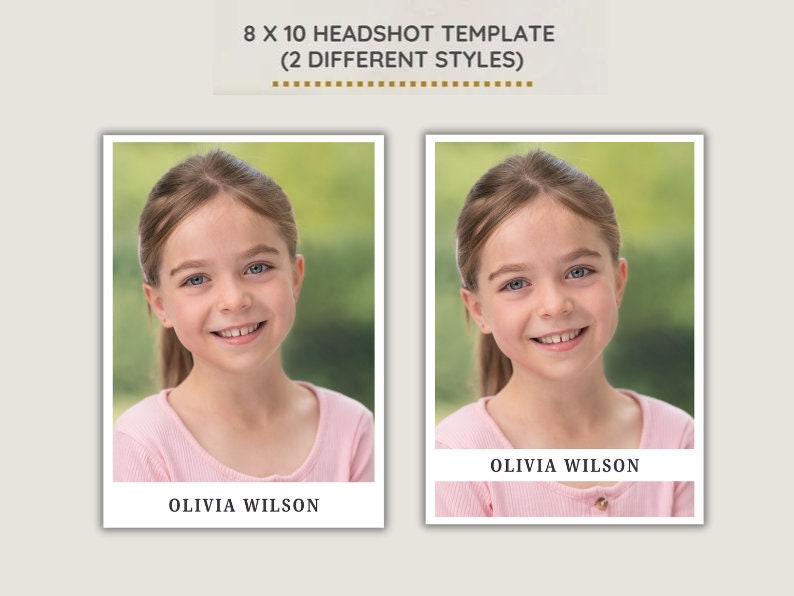 ATS Child Actor Resume Template With Photo for Canva, Child Model Actor ...