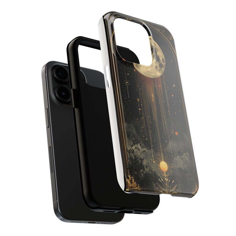 Celestial Artdeco Phone Case Full Moon Gothic Occult Witchy Wildflower ...