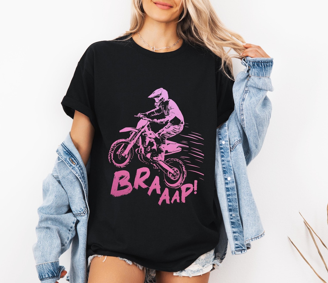 Motocross Girl Shirt Dirt Bike Braap Tshirt Moto Mom Racing Funny Motorcycle Biker Tee Womens ...