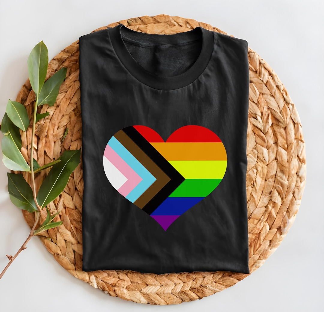 Progressive Pride Flag Shirt LGBTQ+ Progress Flag Tshirt Transgender ...