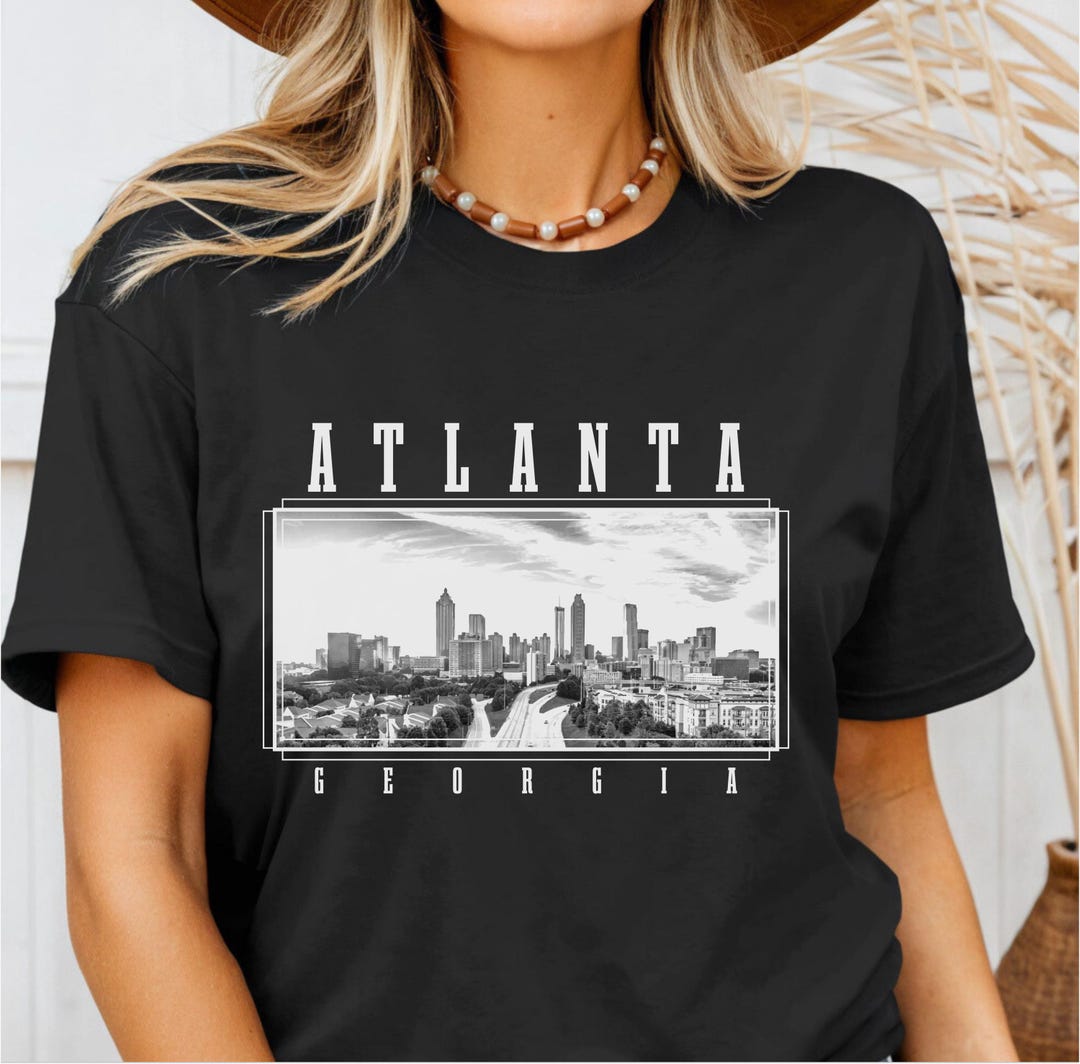 Atlanta Shirt ATL Atlanta Skyline Georgia Tshirt Atlanta Pride Atlanta ...