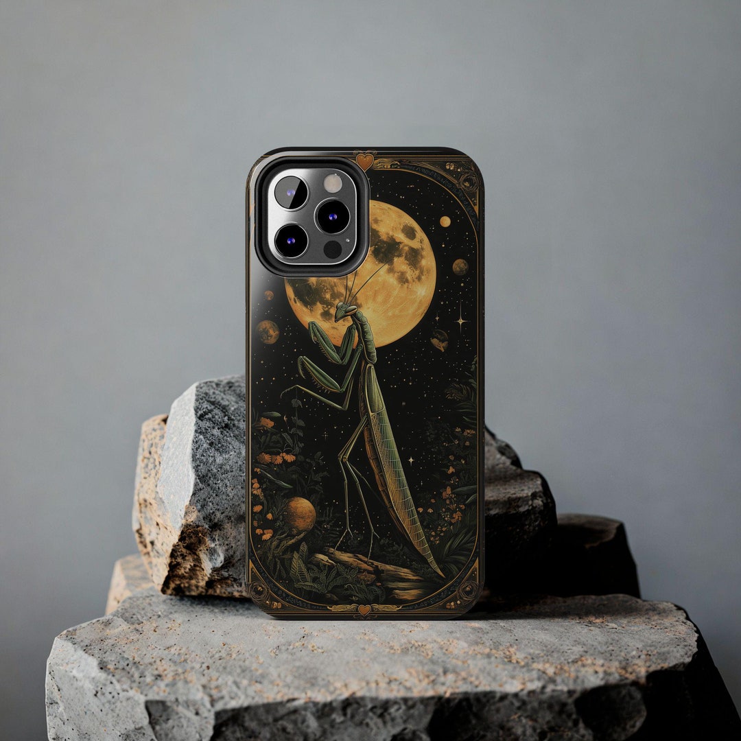 Praying Mantis Phone Case Full Moon Celestial Occult Witchy Gothic ...