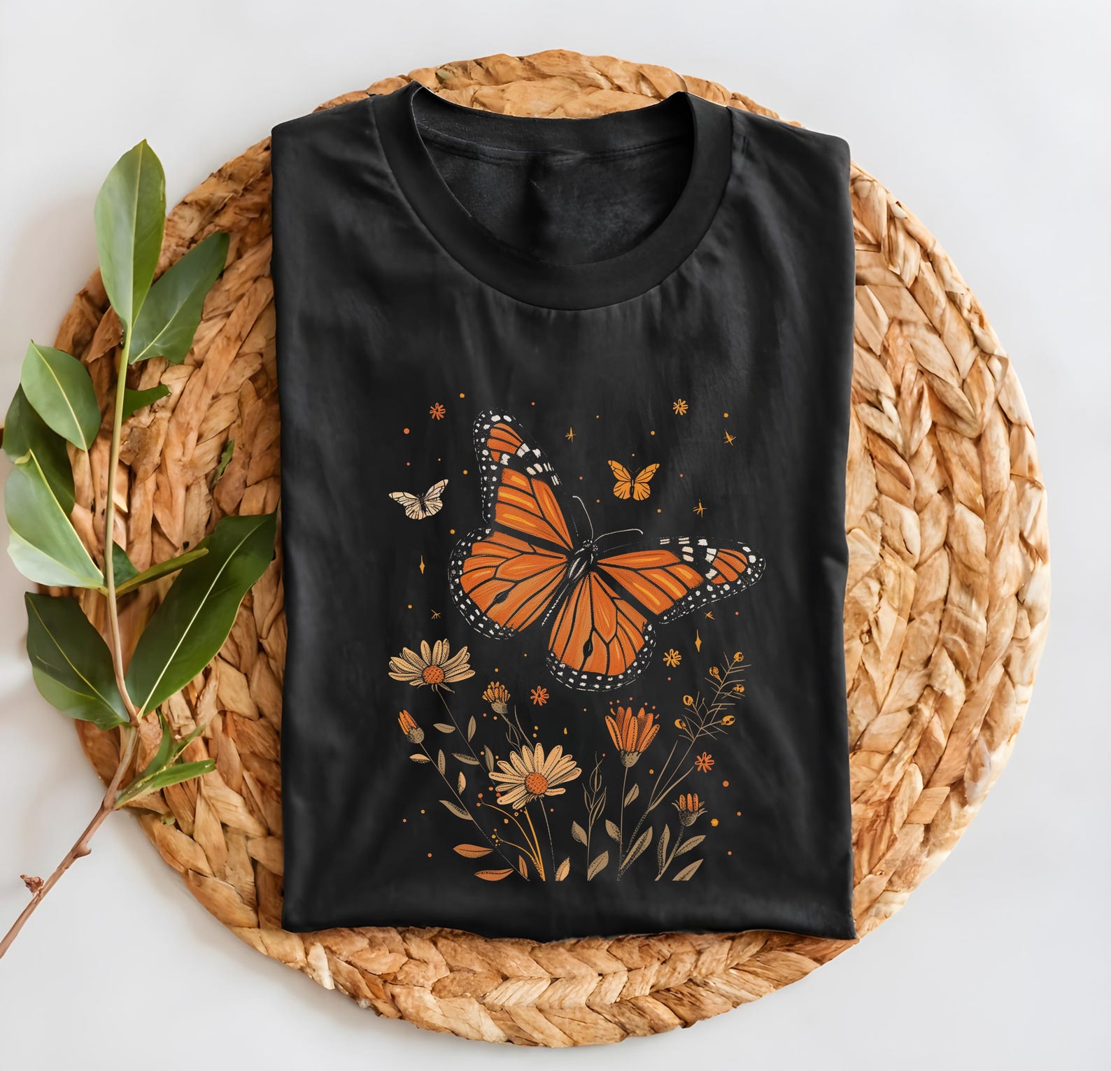 Monarch Butterfly Shirt Save the Monarchs Tshirt Vintage Floral Insect ...