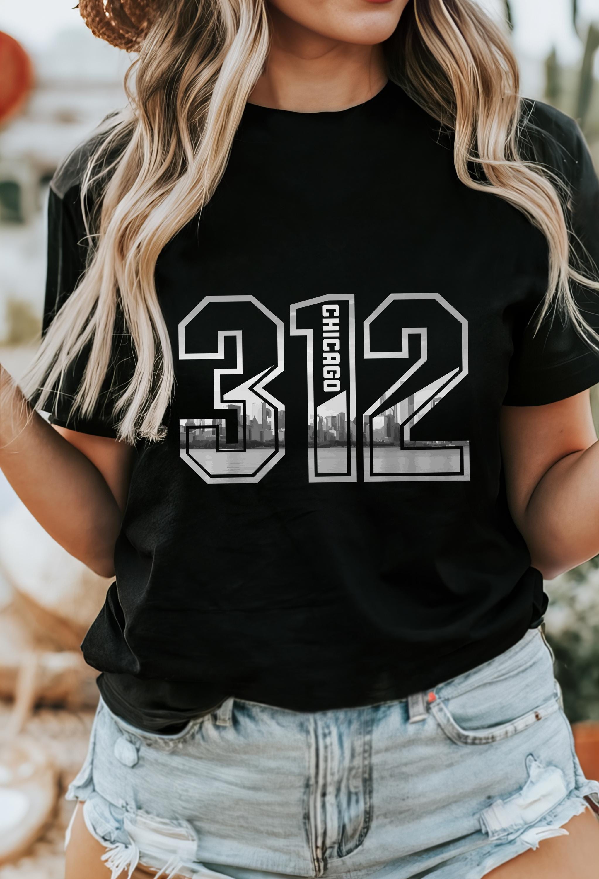 312 Chicago Shirt Area Code Chicago Illinois Tshirt Vintage Chicago ...