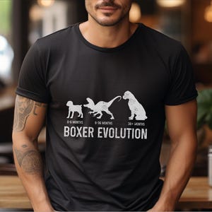 Boxer Dog Shirt Evolution Boxer Tshirt Boxer Mom Shirt Boxer Dad Tee ...